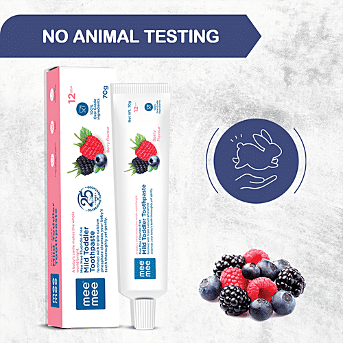 Buy Mee Mee Mild Toddler Toothpaste - Berry Flavour, Fluoride-Free ...
