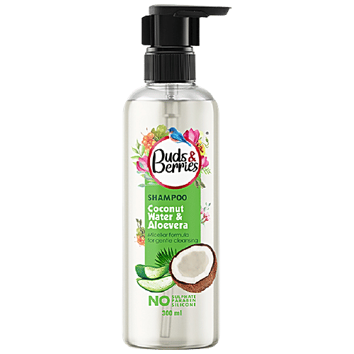 Buy Buds & Berries Micellar Formula Shampoo - Coconut Water & Aloe Vera ...
