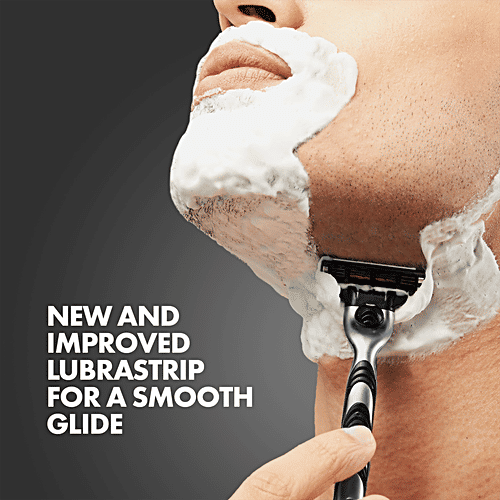 Buy Gillette Mach3 Charcoal Shaving Razor - For Men, New Enhanced ...