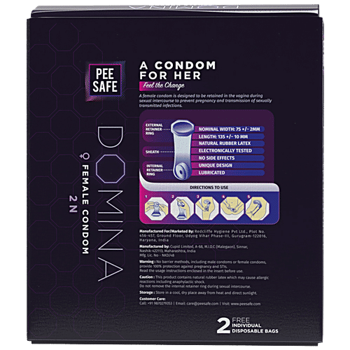 Buy Pee Safe Domina Female Condom Online at Best Price of Rs 199 ...