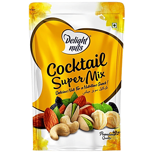 Buy Delight Nuts Cocktail Super Mix - Nutritious Snack Online at Best ...