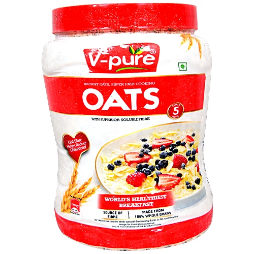 Buy V-pure Oats - Rich In Protein & Fibre, Healthy Breakfast, No ...