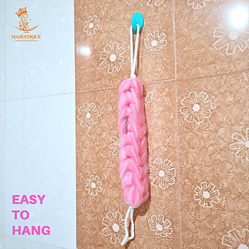 Buy MAJESTIQUE Bath Shower Mesh Belt - BA204, Soft Body Scrubber ...