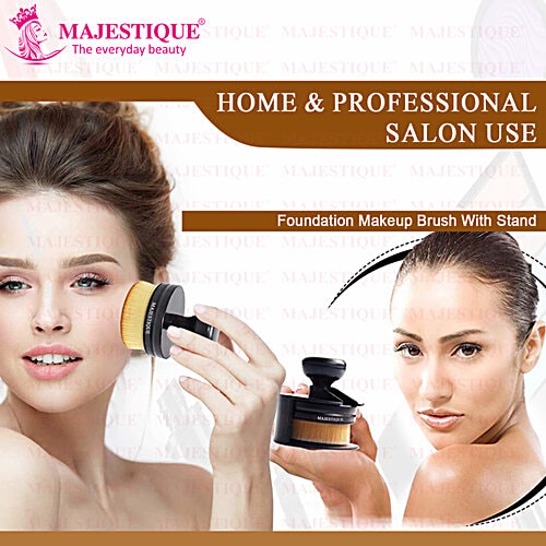 Buy Majestique Professional Foundation Blender Brush - Flat Round ...