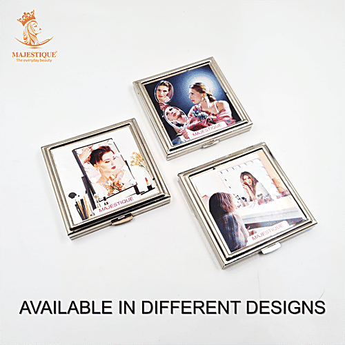 Buy MAJESTIQUE Small Compact Mirror - Square, FC87, Assorted Colour ...