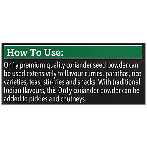 Buy On1y Coriander Powder - Steam Sterilized, No Added Colour ...