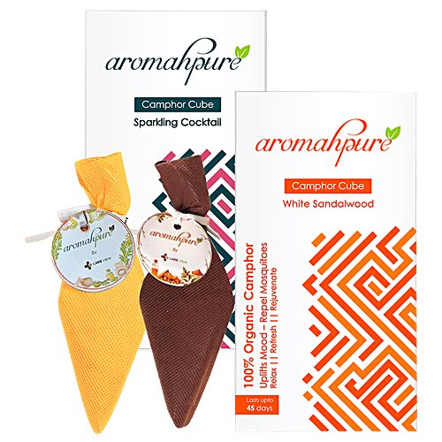 Buy Aromahpure Camphor Cube - White Sandalwood & Sparkling Cocktail ...