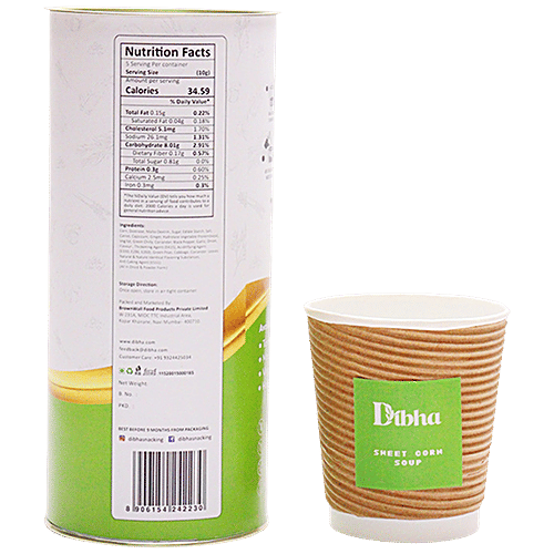 Buy Dibha Instant Sweet Corn Soup - Rich In Fibre Online at Best Price ...