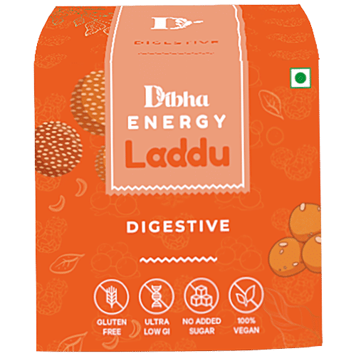 Buy Dibha Energy Laddu - Digestive, Vegan, Sugar-Free, Gluten-Free, 100 ...
