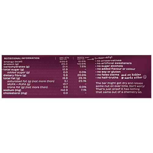 Buy The Whole Truth Pro 20g Protein Bar - Double Cocoa, No Added Sugar ...