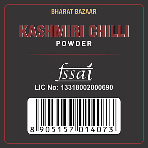 Buy Bharat Bazaar Kashmiri Chilli Powder - 100% Pure, No Added Colours ...