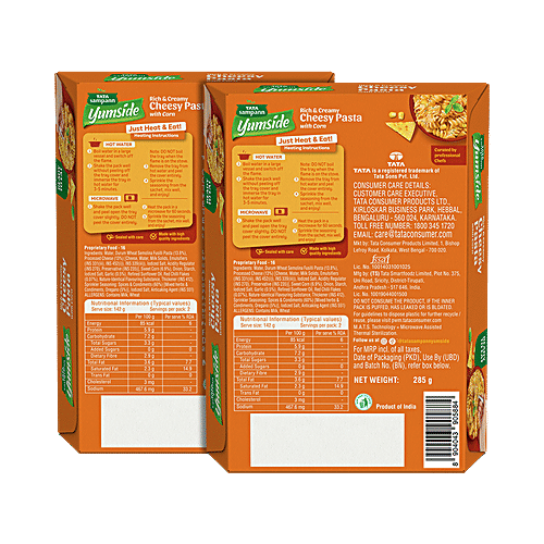 Buy Tata Sampann Yumside Cheesy Pasta With Corn - Rich & Creamy, Ready ...