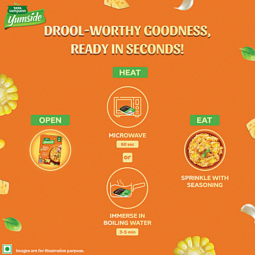 Buy Tata Sampann Yumside Cheesy Pasta With Corn - Rich & Creamy, Ready ...