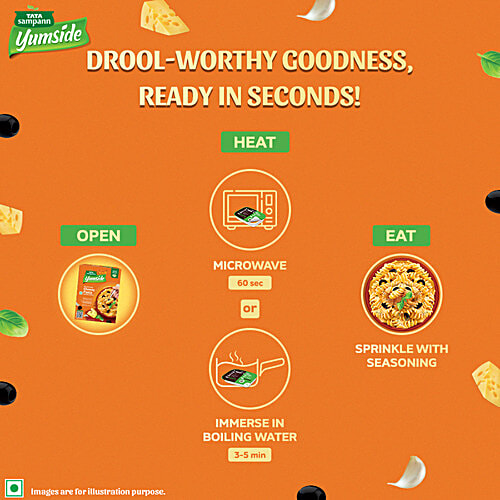 Buy Tata Sampann Yumside Cheesy Pasta With Black Olives - Rich & Creamy ...