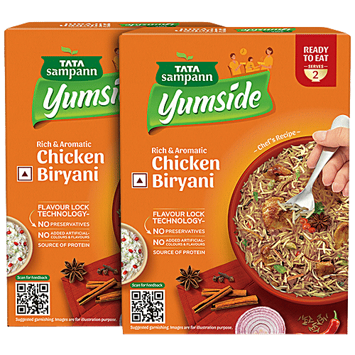 Buy Tata Sampann Yumside Chicken Biryani - Rich & Aromatic, Ready To ...