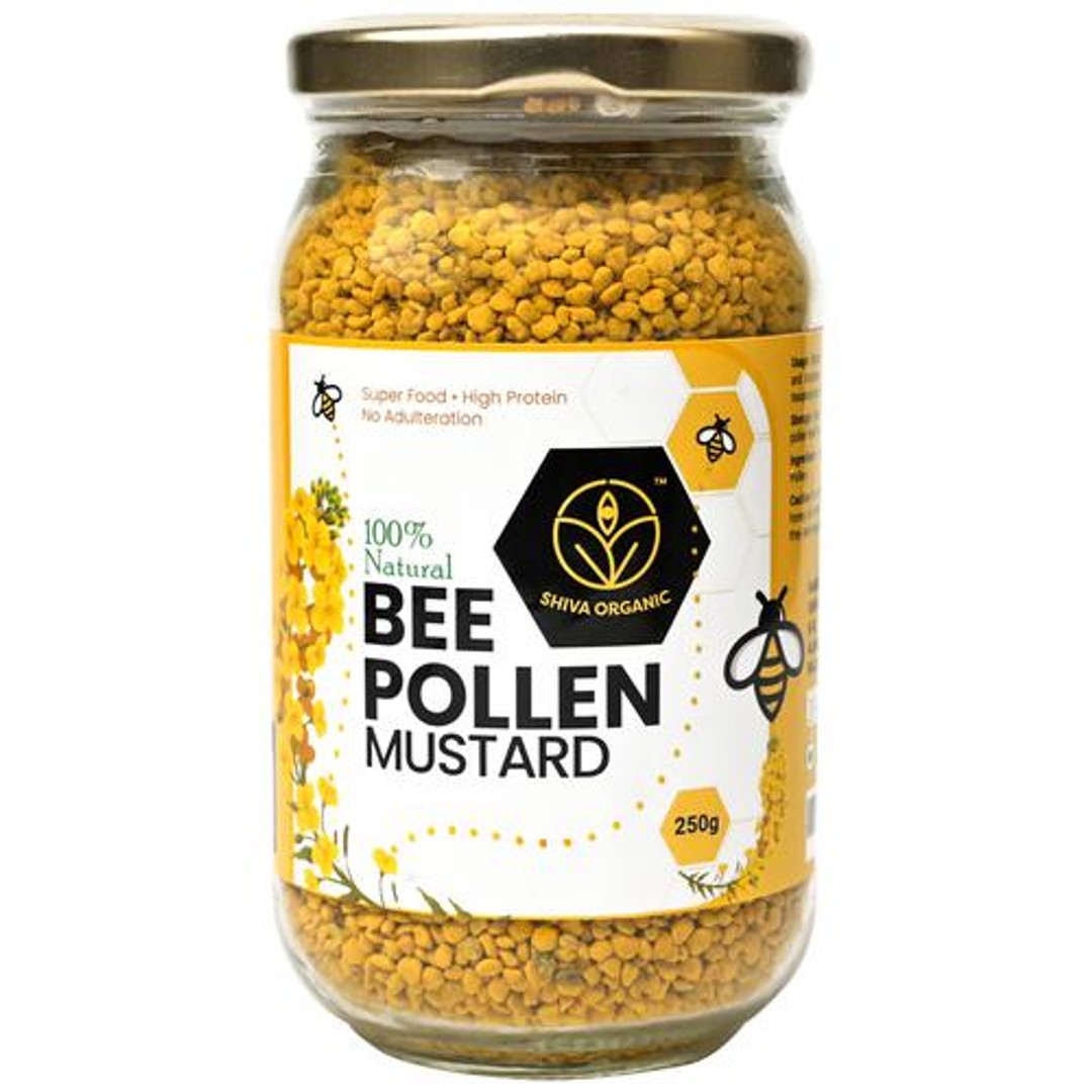 Buy SHIVA ORGANIC Bee Pollen Mustard - 100% Pure, Plant Based Protein ...