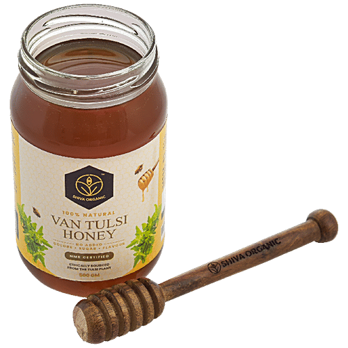 Buy SHIVA ORGANIC Van Tulsi Honey - 100% Natural, Healthy, No Added ...
