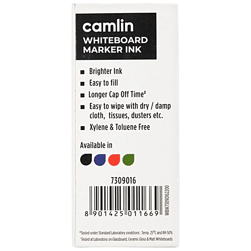 Buy Camlin Whiteboard Marker Ink - For High Visibility, Black Online at ...