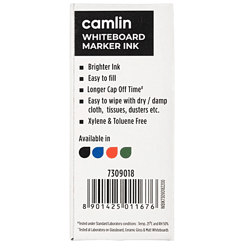 Buy Camlin Whiteboard Marker Ink - For High Visibility, Blue Online at ...