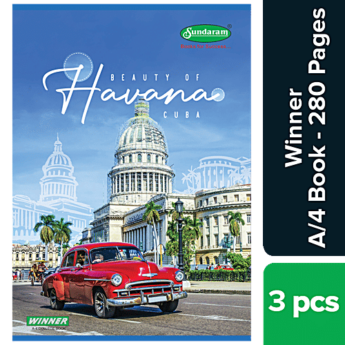 Buy Sundaram Winner A/4 Book - Single Line, Soft Bound Cover Online at ...