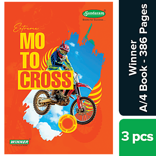 Buy Sundaram Winner A/4 Book - Single Line, Soft Bound Cover Online at ...