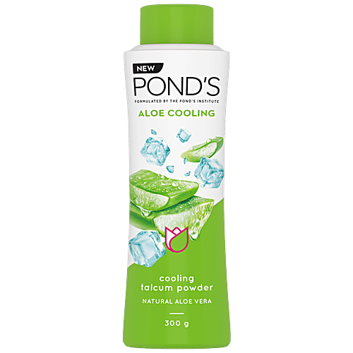 Buy Ponds Aloe Cooling Talcum Powder - Natural Aloe Vera, Safe ...