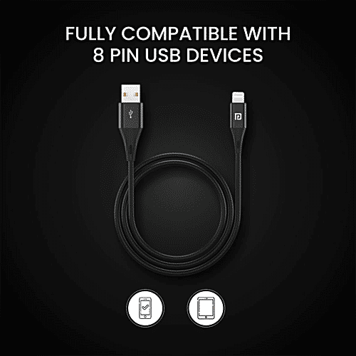 Buy Portronics Konnect B+ 8 Pin Usb Cable 3.0 Amp Output With Charge ...