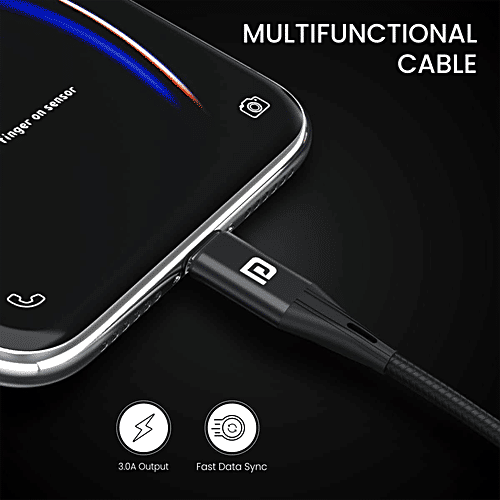 Buy Portronics Konnect B+ 8 Pin Usb Cable 3.0 Amp Output With Charge ...