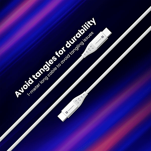 Buy Portronics Konnect C1 20W PD Type C To Type C Data & Charging Cable ...