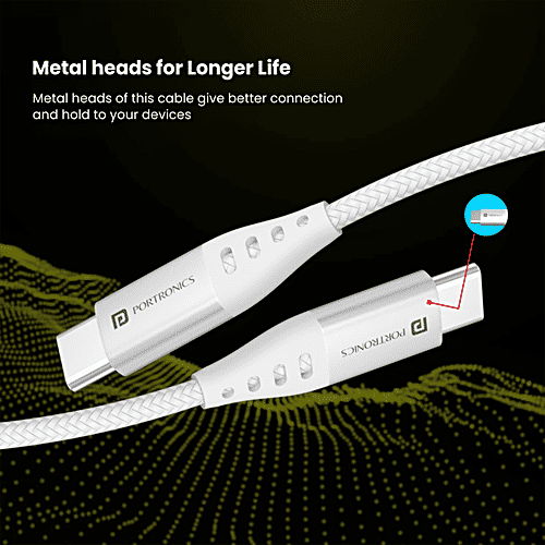 Buy Portronics Konnect C1 20W PD Type C To Type C Data & Charging Cable ...