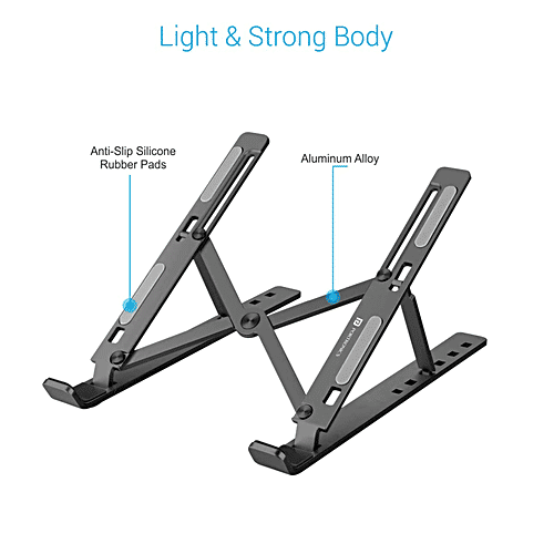 Buy Portronics My Buddy K Portable Laptop Stand With Adjustable Height ...