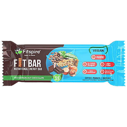 Buy Fitspire Fit Bar Nutritional Energy Bar - Mocha Hazelnut Chocolate ...
