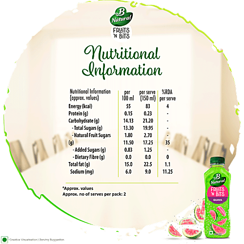 Buy B Natural Fruits 'N Bits - Guava Online at Best Price of Rs 55.25 ...