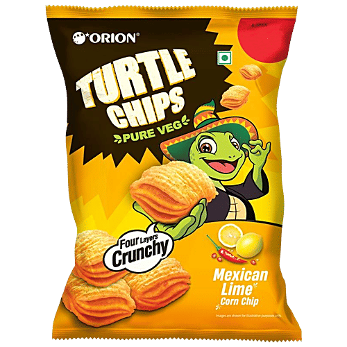 Buy Orion Turtle Chips Mexican Lime Corn Chip - 100% Veg Party Snack ...