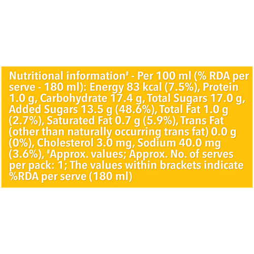 Buy Sunfeast Mango Smoothie With Mango Chunks - Dairy Based Drink With ...