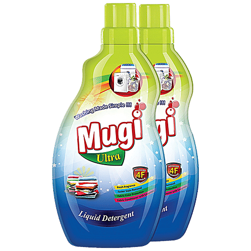 Buy mugi Ultra Liquid Detergent - Fresh Fragrance, Faster Stain Removal ...