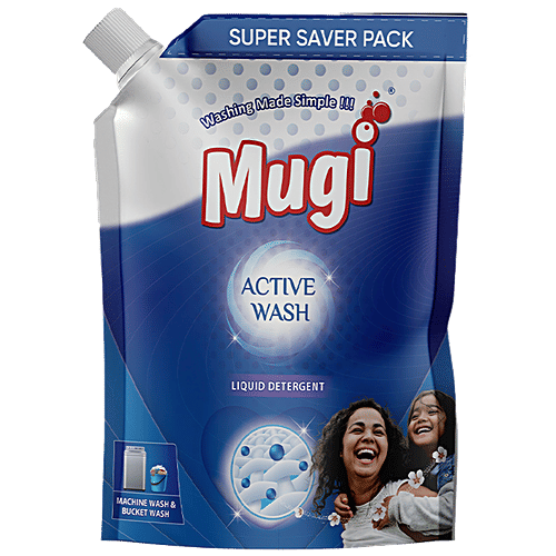 Buy mugi Active Wash Liquid Detergent - Suitable For Machine & Bucket Wash Online at Best Price ...