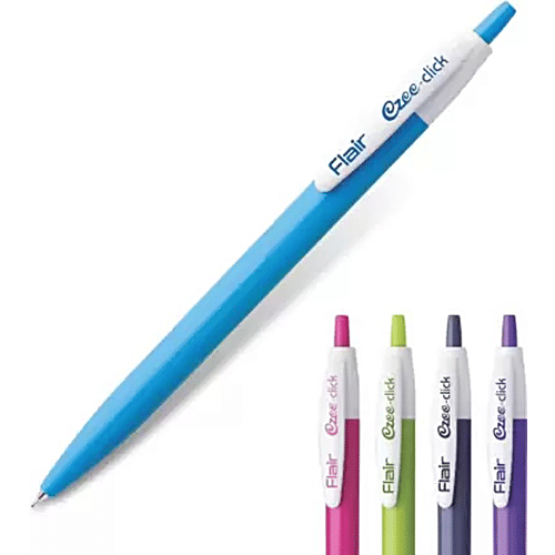 Buy Flair Ezee Click Ball Pens - Blue Online at Best Price of Rs 190 ...