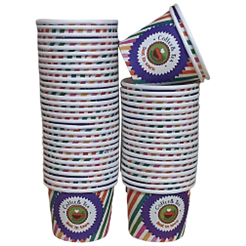 Buy Paricott Paper Cup - Mix Design, Assorted Colour, Eco-friendly ...