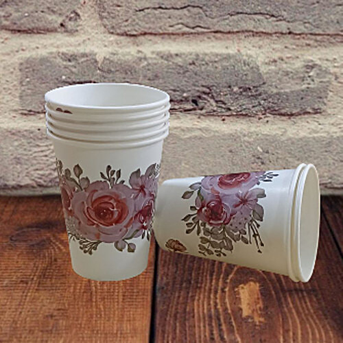 Buy Paricott Paper Cup - Mix Design, Assorted Colour, Eco-friendly ...