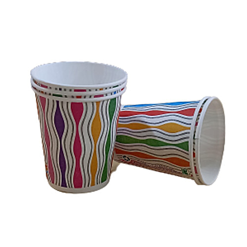 Buy Paricott Paper Cup - Mix Design, Assorted Colour, Eco-friendly ...