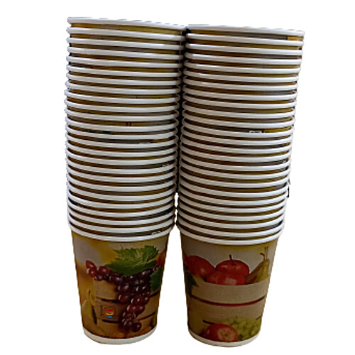 Buy Paricott Paper Cup - Mix Design, Assorted Colour, Eco-friendly ...