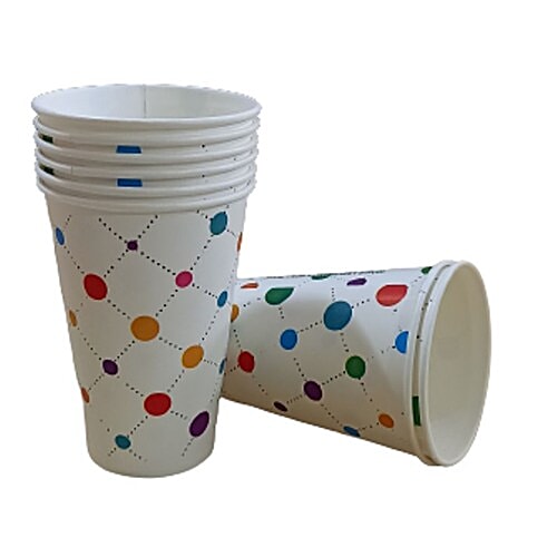 Buy Paricott Paper Cup - Mix Design, Assorted Colour, Eco-friendly ...