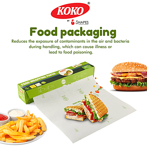 Buy Koko Multipurpose Food Wrapping Paper - 20 M, Non Greasy, Balance ...