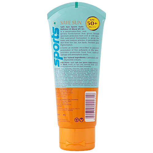 Buy Lotus Herbals Safe Sun Sports Daily-Defence UV Block - SPF 50+, PA ...