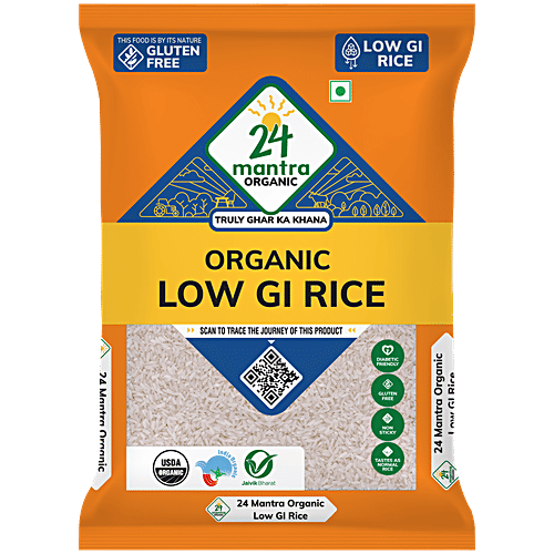 Buy 24 Mantra Organic Low GI Rice - Non-Sticky, Gluten Free, Diabetic ...