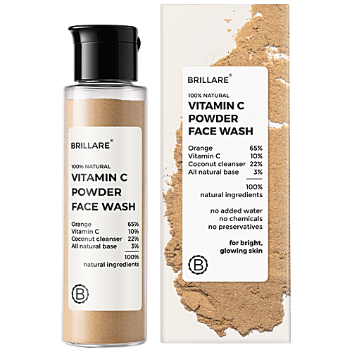 Buy Brillare Face Wash - Vitamin C Powder, For Glowing, Bright Looking ...