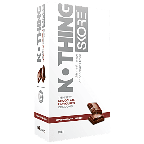 Buy Skore Nothing Condoms - Chocolate Flavoured, Ultra Thin Online at ...