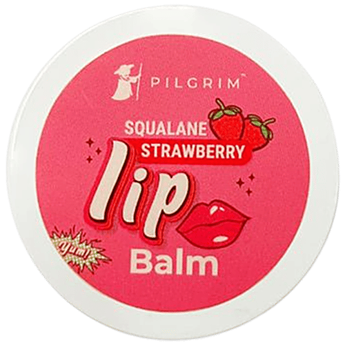 Buy PILGRIM Squalane Strawberry Lip Balm - Soothing & Hydrating, For ...