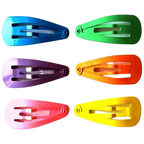 Buy CS Beauty Multicoloured Hair Clips - Medium Size Online at Best ...